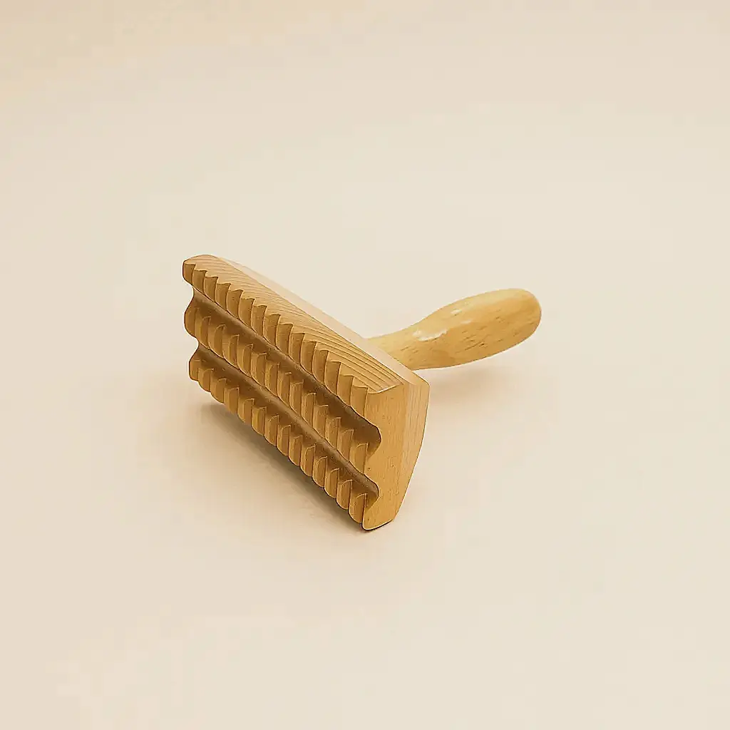 Mini Wooden Massager with Handle (2.31.) - Maderotherapy Massage Tools